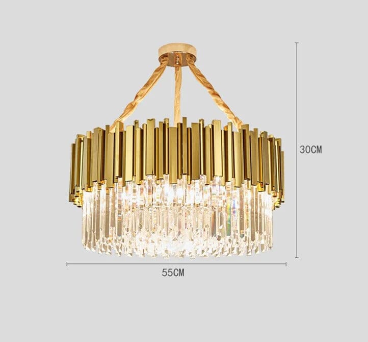 Luxury Crystal Tier Chandelier – Brassfield House