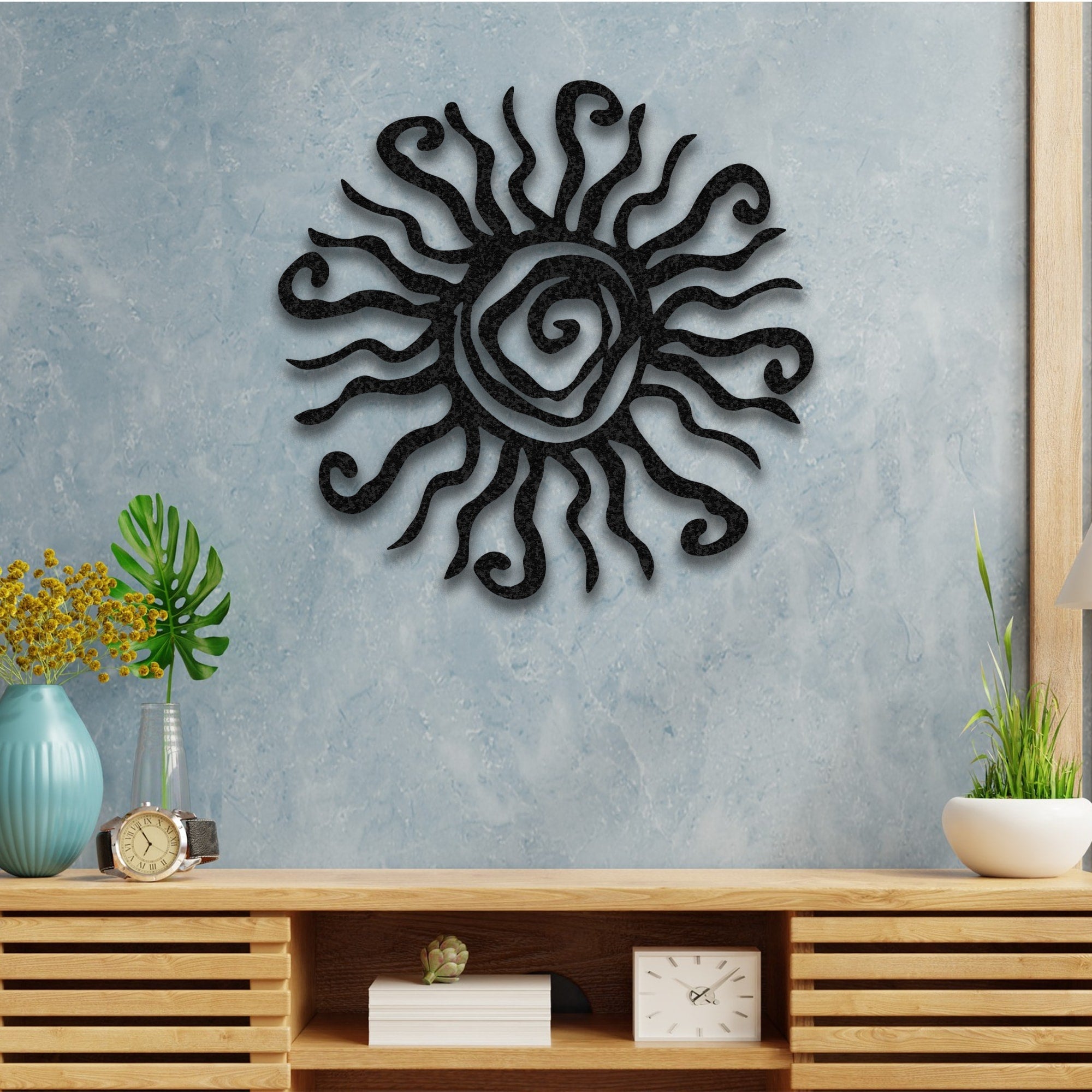 Metal Sun Wall Art – Brassfield House